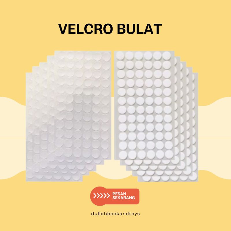 Round Velcro / Dot Velcro / Round stickers (54 pairs) | Shopee Malaysia