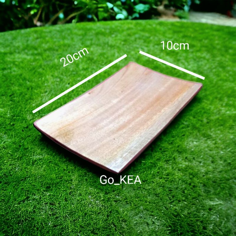 KAYU Aesthetic wooden plate / square wooden plate / solid mahogany ...