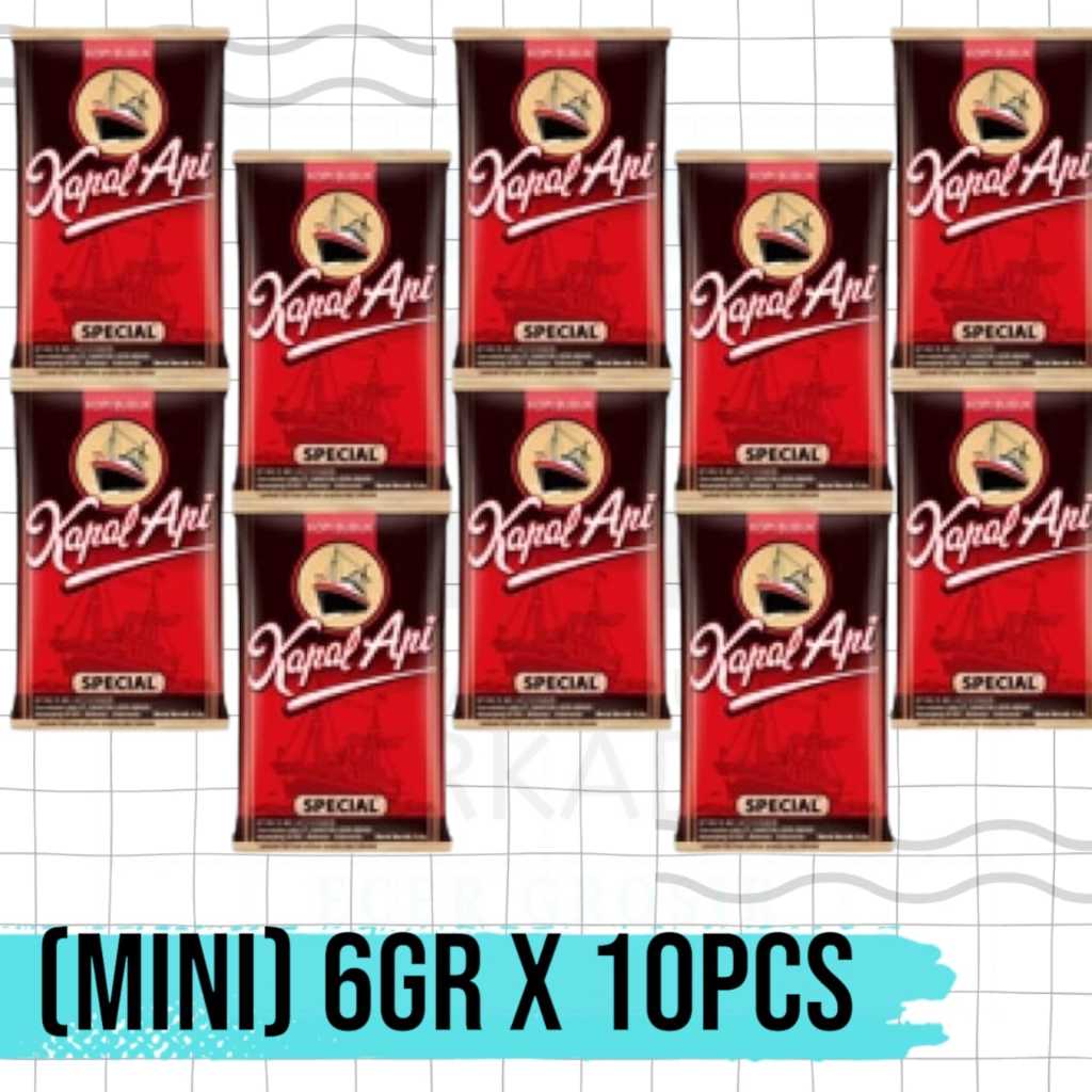 (10PCS) Kapal Api Coffee 6 Grams Mini Kapal Api Without Sugar | Shopee ...