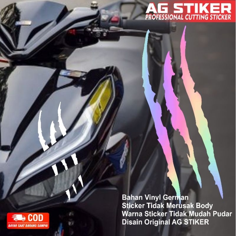 Motorcycle STICKERS MONSTER CUTTING STICKERS VIRAL STICKERS | Shopee ...