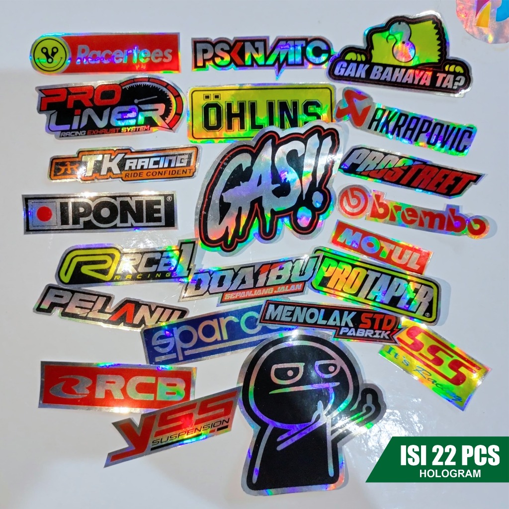 Hologram RACING STICKER STICKER | Motorcycle STICKER PACK | Brand ...