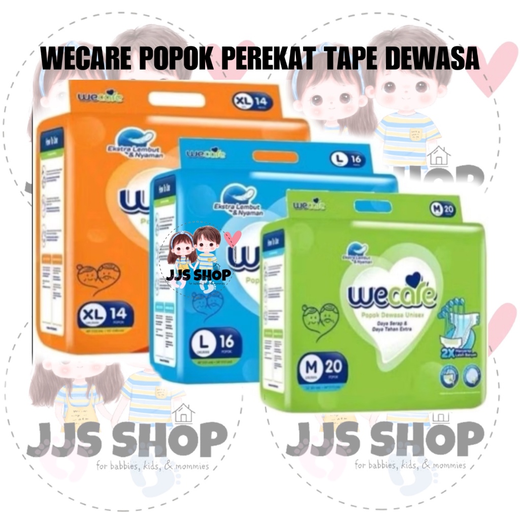 Wecare ADULT DIAPERS TAPE ADULT ADHESIVE DIAPERS M20 L16 XL14 M10 L8 ...