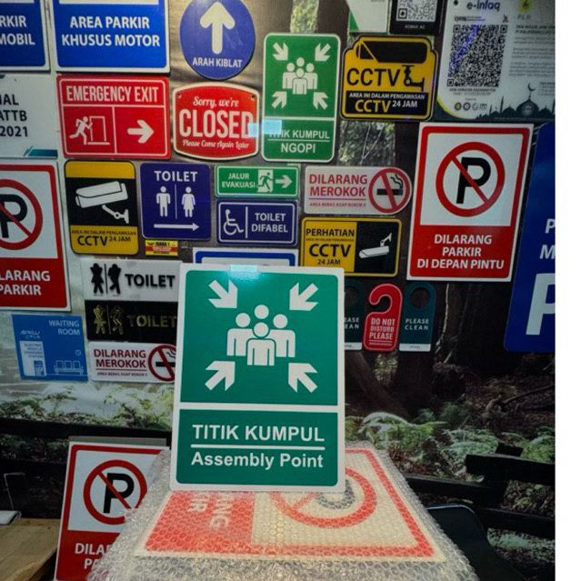 Assembly Point Assembly Point Sign/Nud 30x40cm ACP material 3mm ...