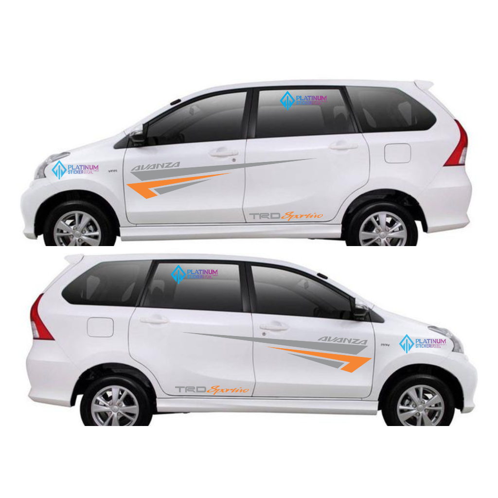 New Avanza Robot Striping Sticker Minimalist List Sticker Toyota Avanza ...