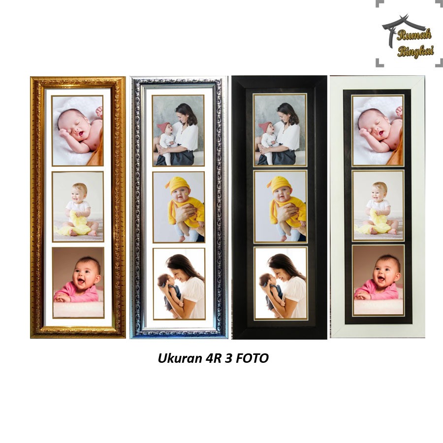 4r Size Photo Frame CONTAINS 3 PHOTOS + PLUS GLASS | Shopee Malaysia