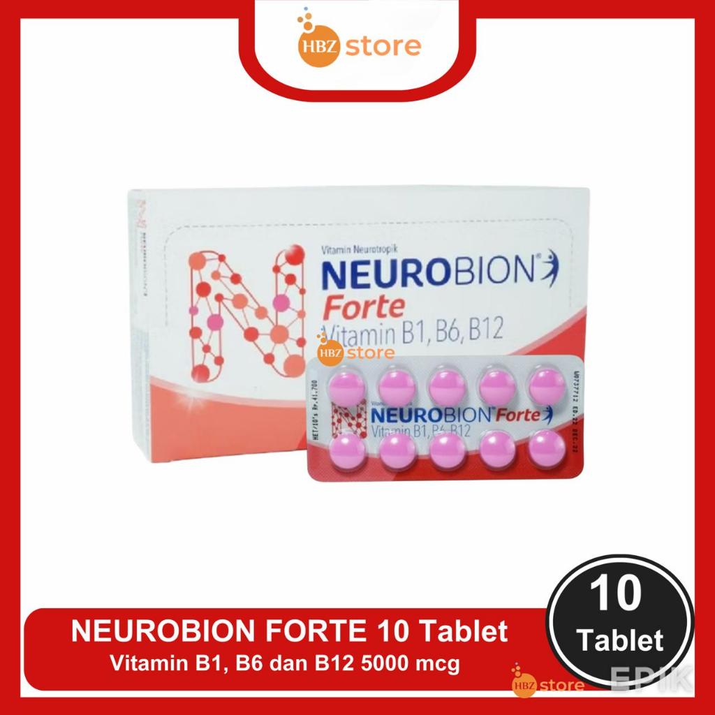Neurobion Forte Strip contains 10 tablets - Vitamin B1 B6 and B12 ...
