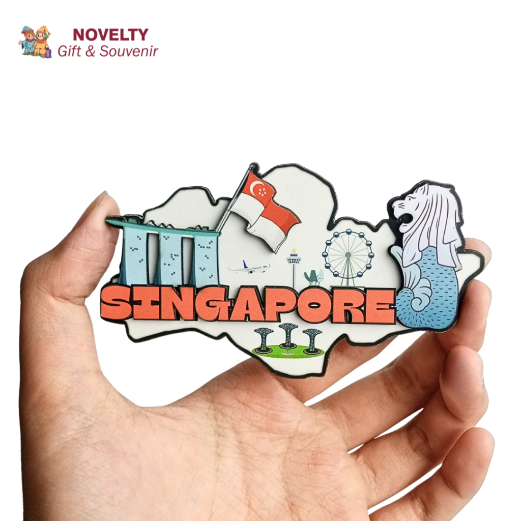 Singapore refrigerator magnet Souvenir by Singapore | Shopee Malaysia