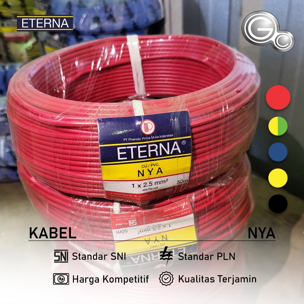 MERAH Nya Red Eterna Power Cable 1 x 2.5MM x 100 M - GCI Sutindo ...