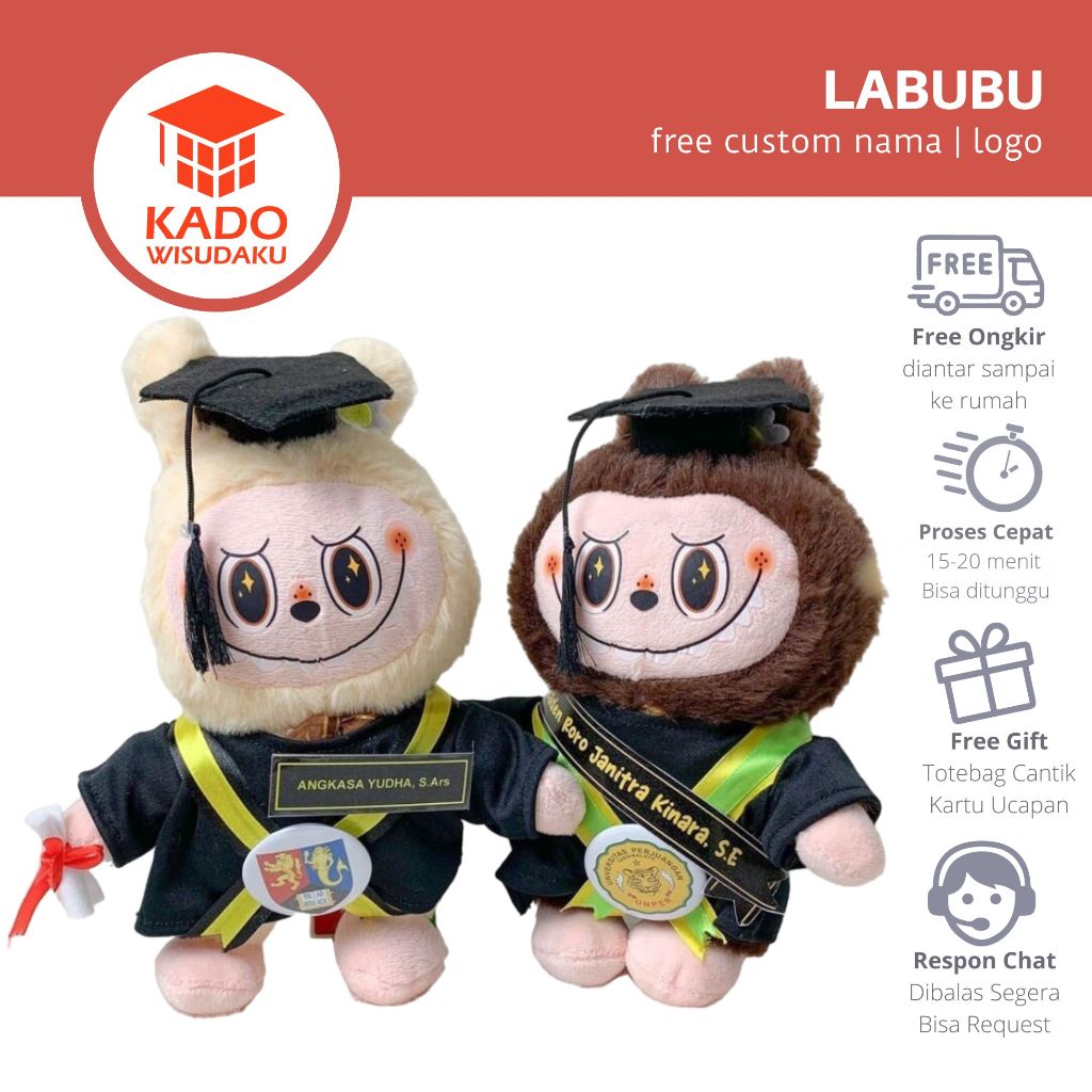 Labubu Small Graduation Doll | Shopee Malaysia