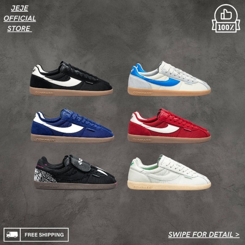 [NEW] Compass TRIBUNE SHOES BLACK/WHITE/RED/GREEN/NAVY/DARKBOTZ ...