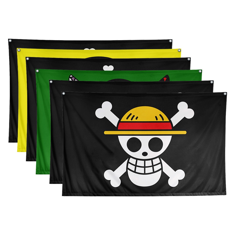 Nazhifa Printing - One Piece Flag - One Piece Luffy Jolly Roger Flag ...