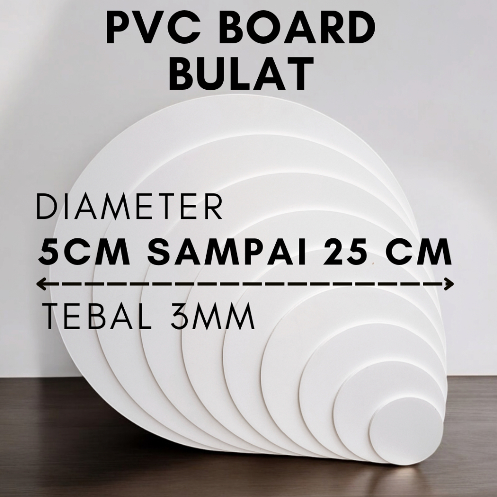 Round PVC BOARD DIAMETER 5 CM TO 25 CM THICK 3 MM [ROUND PVC BOARD ...