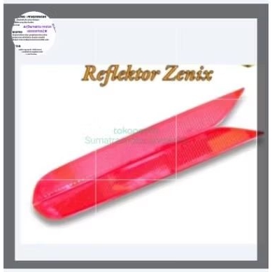 Original Toyota Innova zenix rear bumper reflector light | Shopee Malaysia