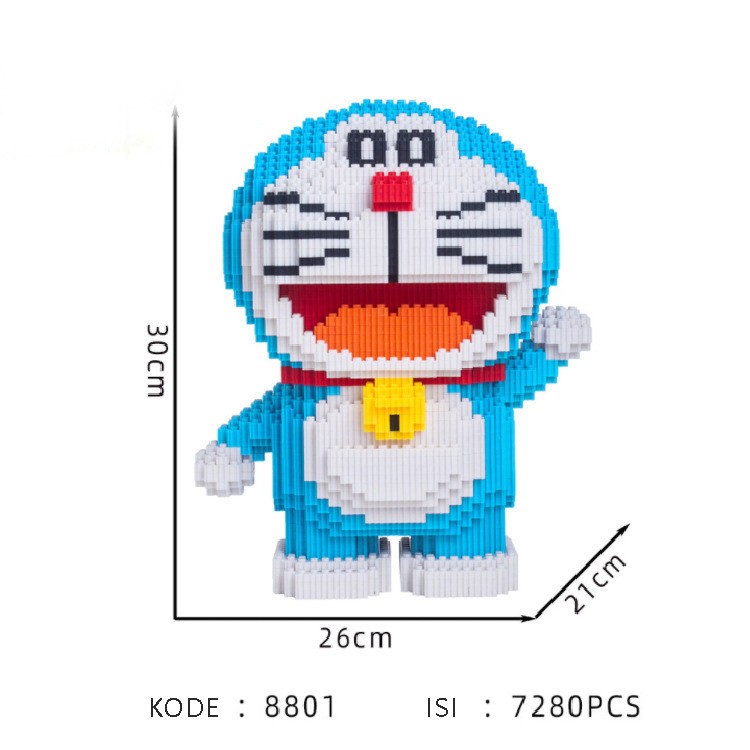 Nano Block Toy Doraemon Big Bricks Educational Building Blocks Toy 3D ...