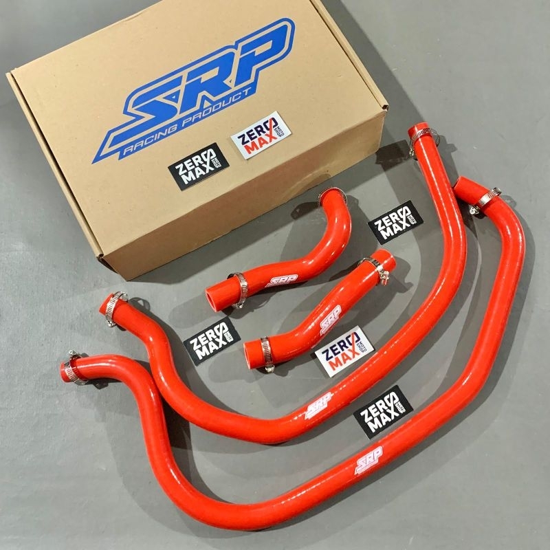 MERAH Silicone Radiator Hose Kit SRP Racing XMAX 250 OLD 2017-2022 New ...