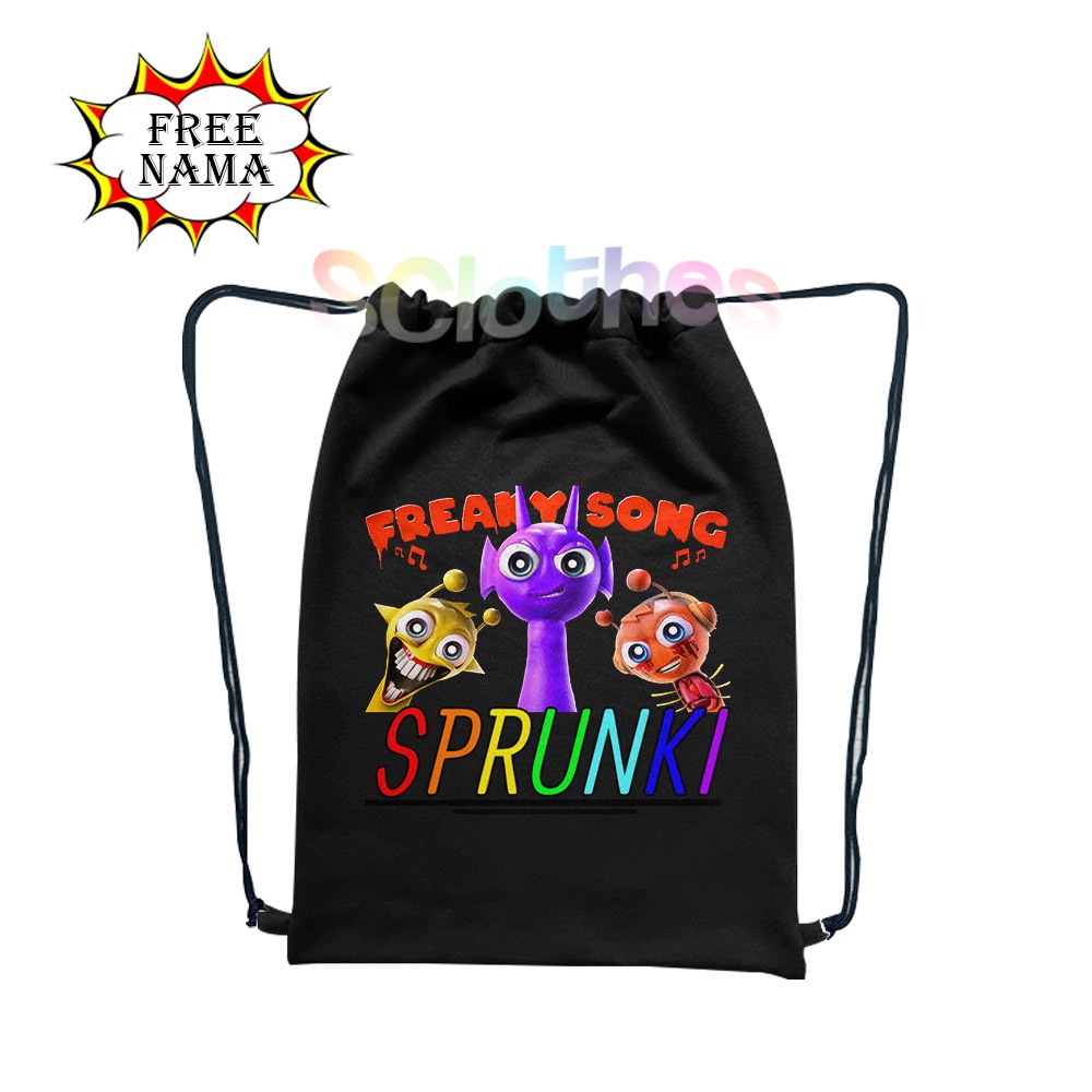String Bag Freaky Song SPRUNKI INCREDIBOX Children's Drawstring Bag ...