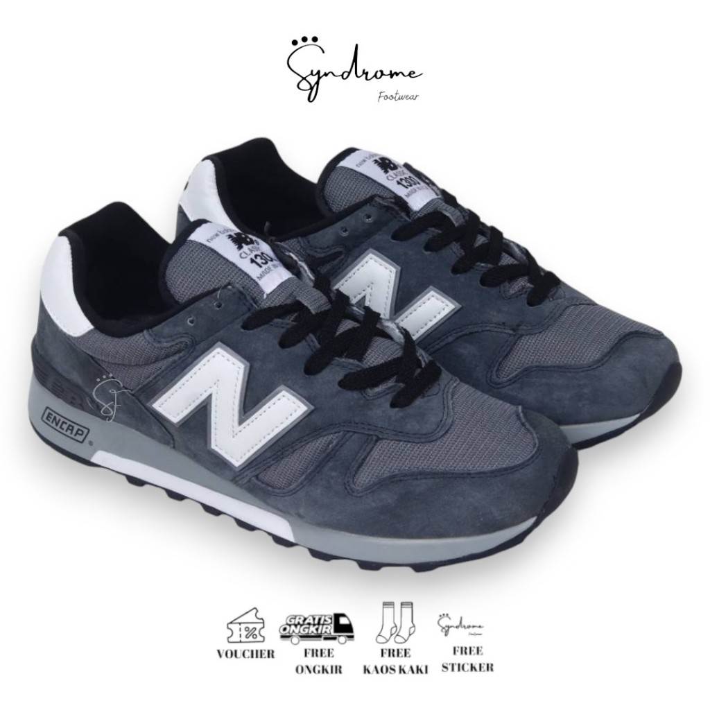 New BALANCE 1300 M1300CLB GRAY ORIGINAL FULL TAG SUEDE LEATHER SHOES NB ...