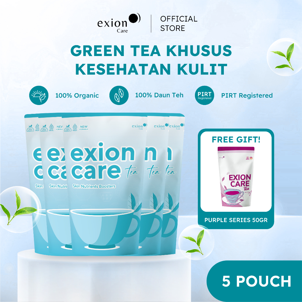 Exioncare Blue Series Tea 5 Pouch - Contains 20 Tea Bags | Skin ...