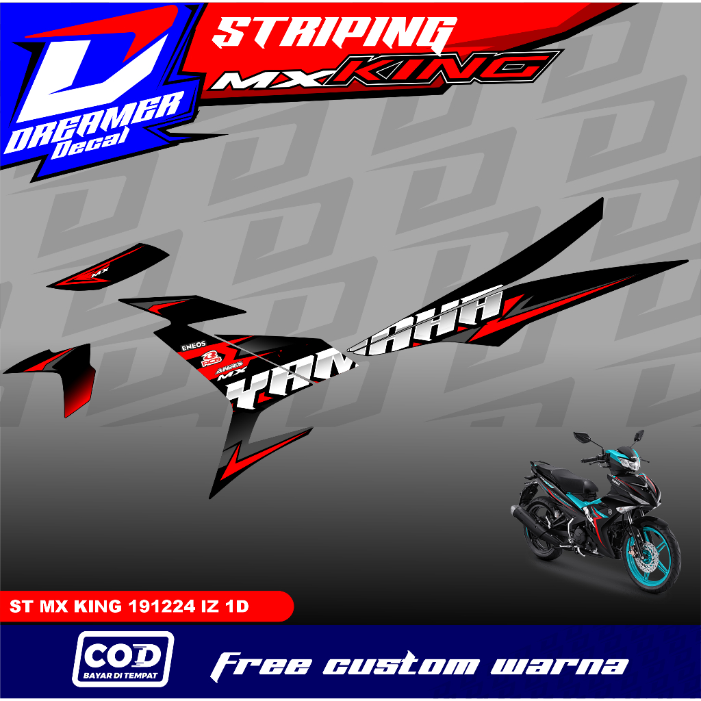 Yamaha mx king MXKING ST MXKING striping striping stickers 191224 Iz 1 ...