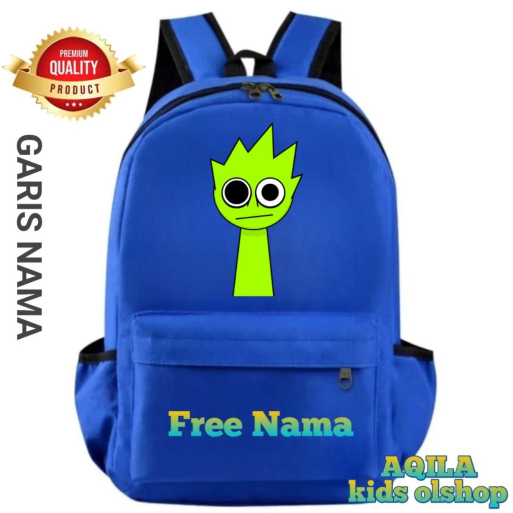 Full color sprunki lime owakcx backpack | Shopee Malaysia
