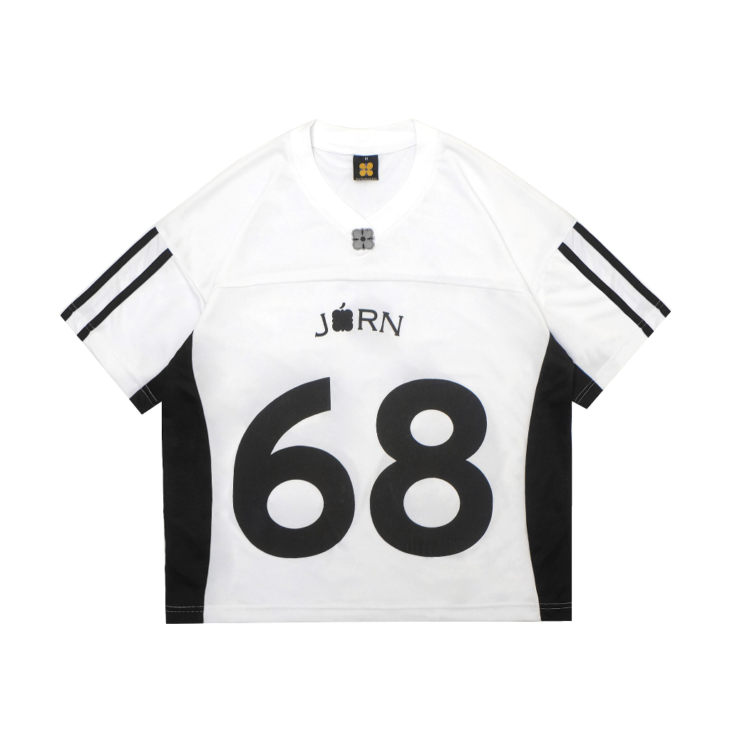 Jorn - Boxy Sixty Eight White Oversized Boxy Jersey | Shopee Malaysia