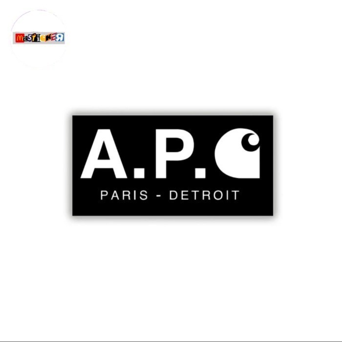 APC x carhartt detroit paris logo street wear sticker | Shopee Malaysia