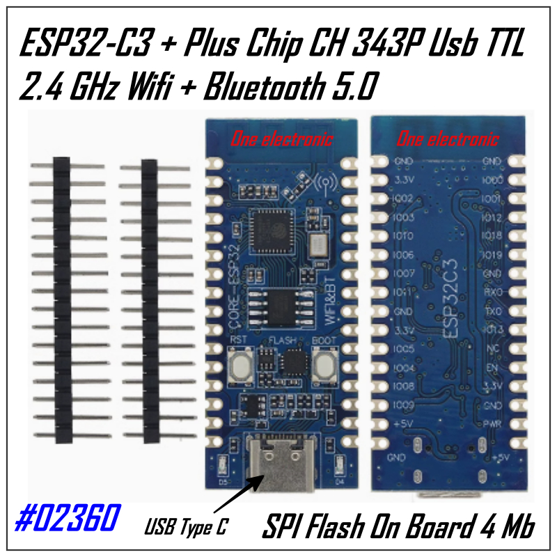 Board ESP32-C3 Core DEVKIT IOT 2.4 GHz Wifi Bluetooth 5.0 ESP32 C3 CH343P ESP32C3 | Shopee Malaysia