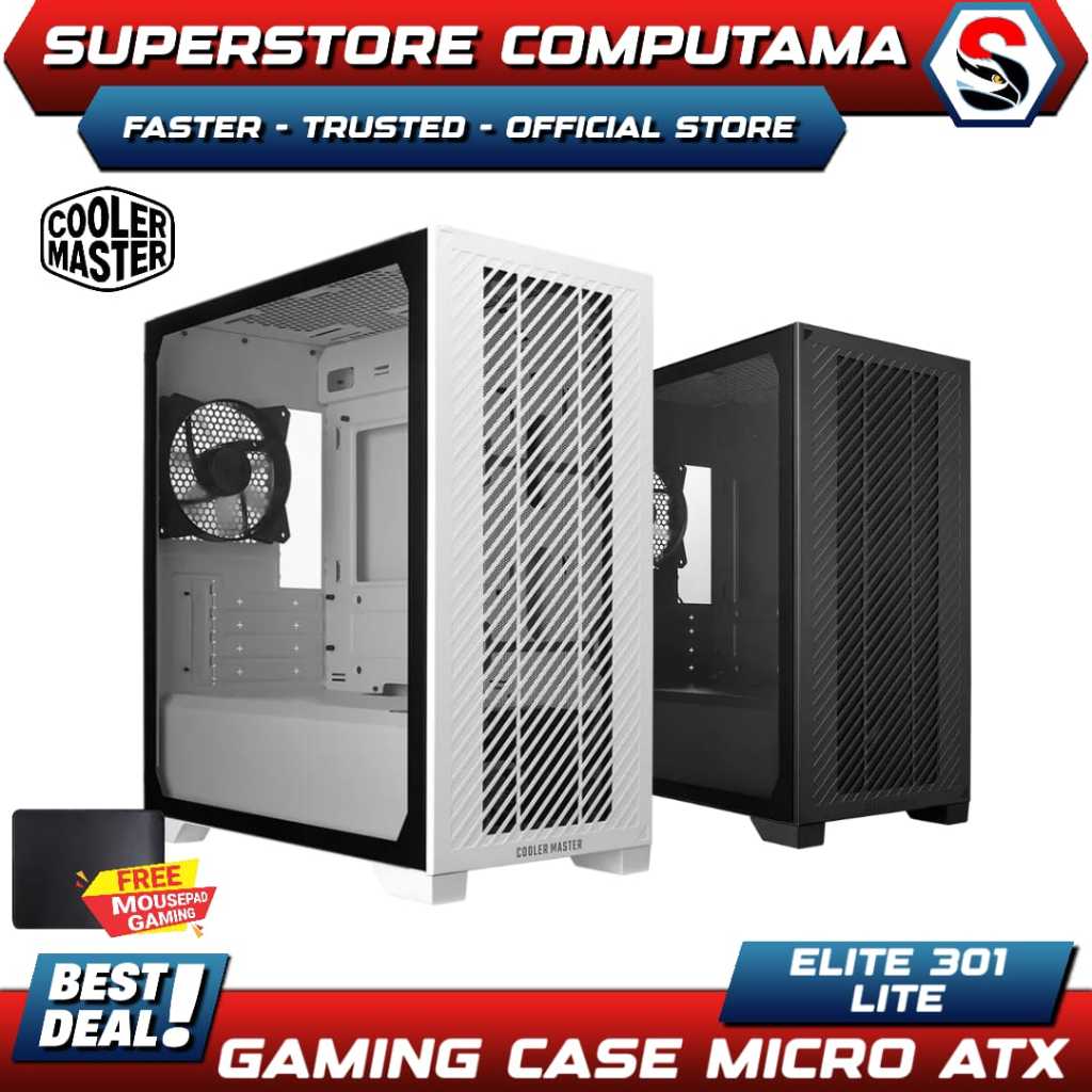 Cooler Master Elite 301 Lite Micro ATX Gaming Case | Shopee Malaysia