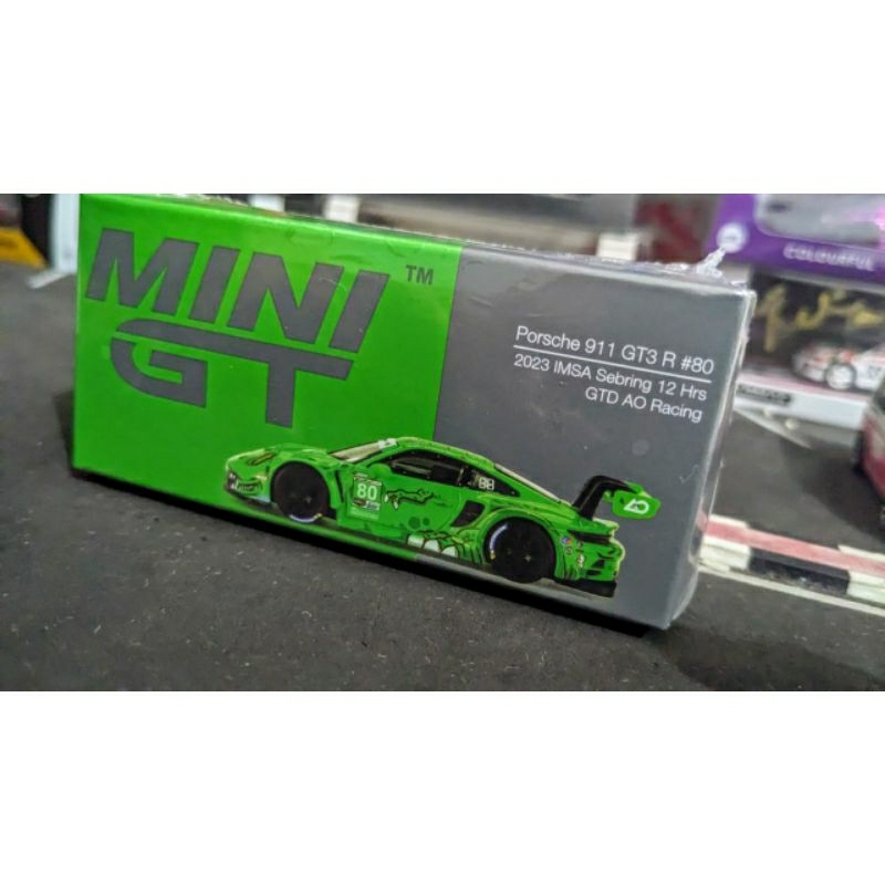 Diecast Mini GT Porsche 911 GT3 R 80 2023 IMSA Sebring 12 Hrs GTD AO ...