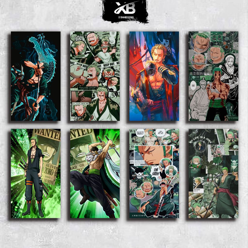 KAYU HIASAN DINDING Xb 15x30cm wall hanging roronoa zoro decoration ...
