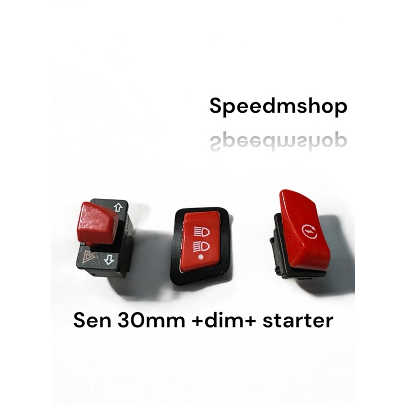 TOMBOL MERAH RED SWITCH PACKAGE VETNAM STARTER SWITCH BUTTON DIM SEIN ...