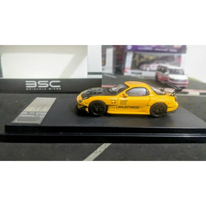 Diecast BSC Briscale Micro Mazda Rx7 RX 7 FD3S RE Yellow Carbon Hood ...