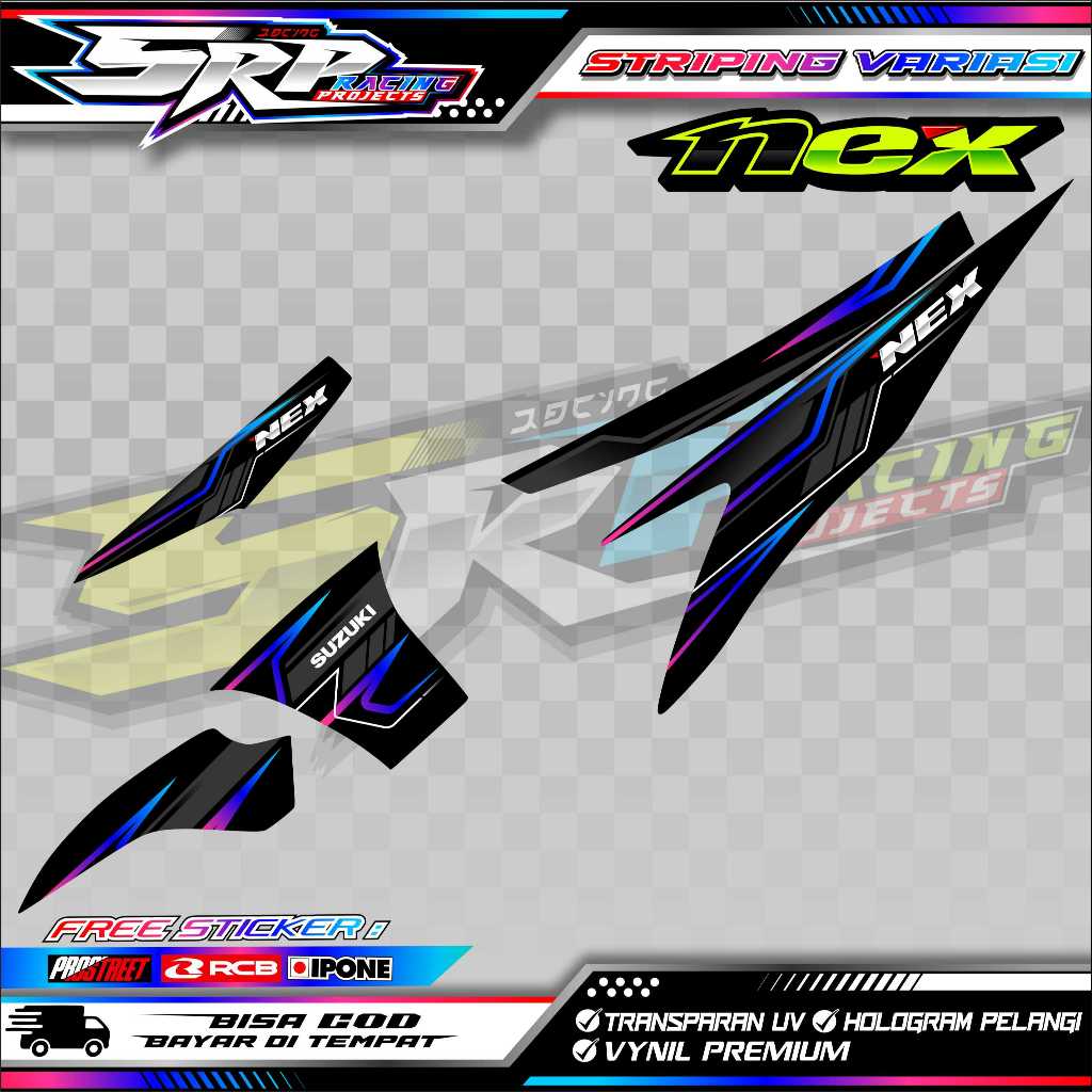 Striping VARIATIONS SUZUKI NEX 1 / STICKER LIST VARIATIONS MOT0R SUZUKI ...