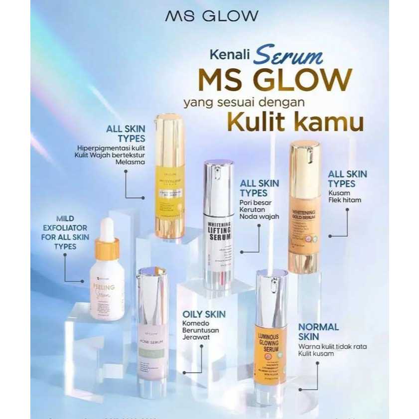 Serum MS GLOW (LUMI/ACNE/LIFTING/DNA/GOLD/RETOX/BIOME) | Shopee Malaysia