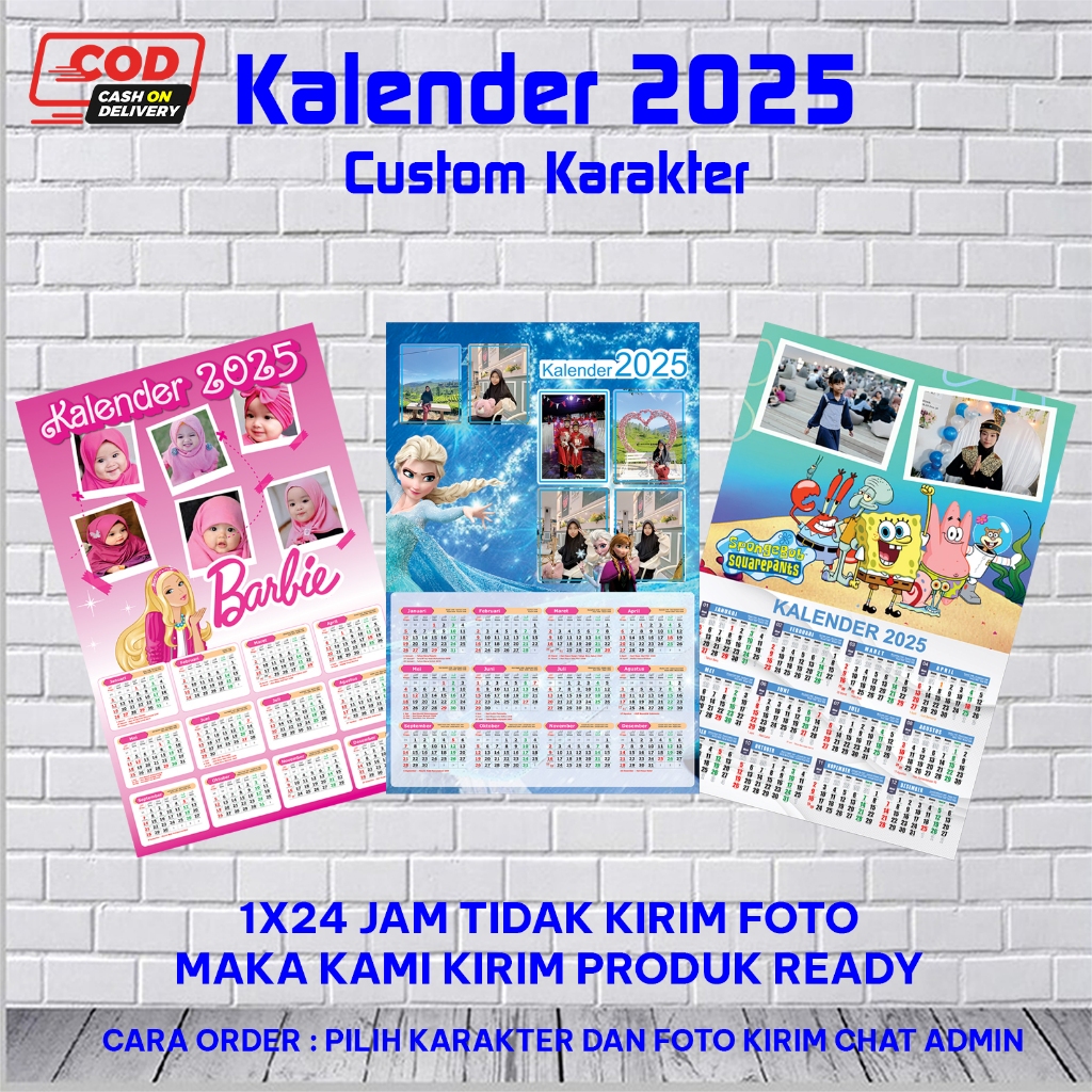 2025 Calendar Using Custom Photos / Complete Hijri character calendar ...