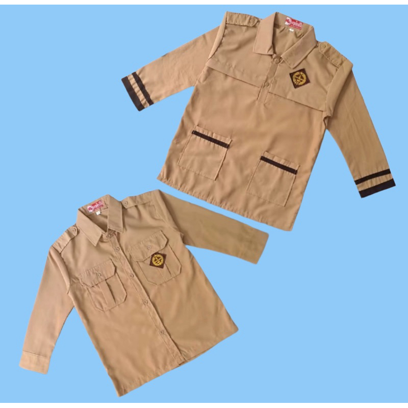 School Uniform - Scout Uniform Siaga Penggalang Long/ SD/MI Brown ...