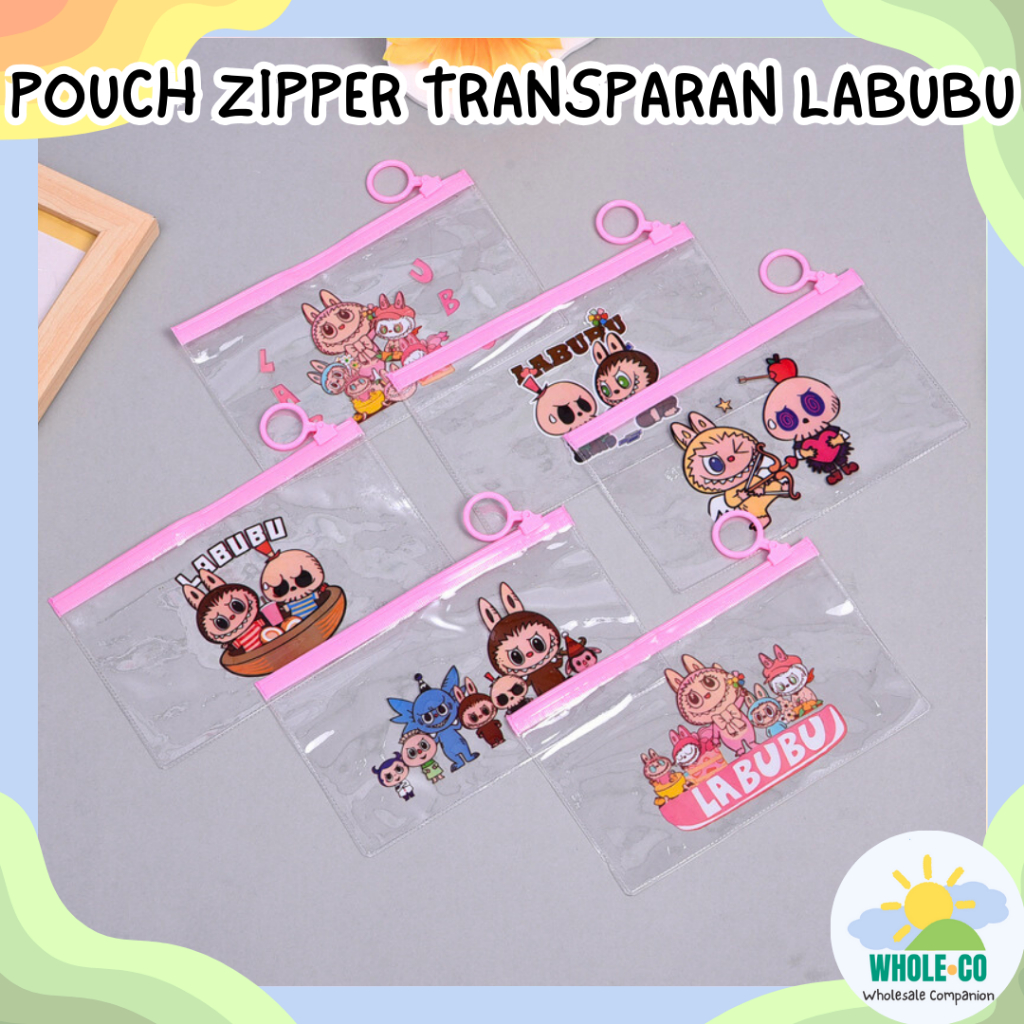 Labubu Premium Plastic Zipper Pouch Ziplock Plastic The Monsters Unique ...