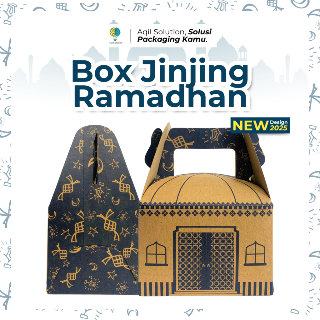 Almasj Box - Eid Pattern Mosque Box / Hampers Box 14x10x10 cm ...