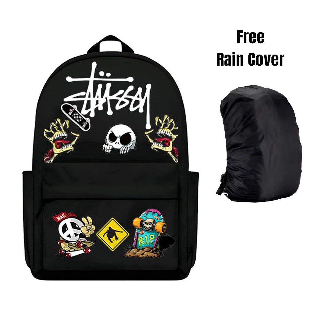 2024 Latest Skateboard Motif School Backpacks for Boys and Girls for ...