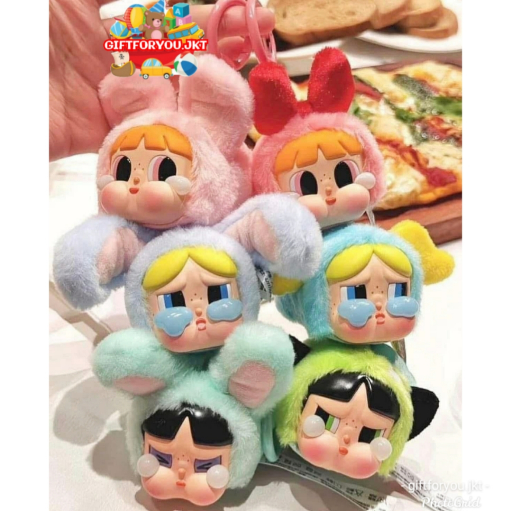 Crybaby Powerpuff Girls Series Vinyl Face Plush Blind Box Stuffed Doll ...