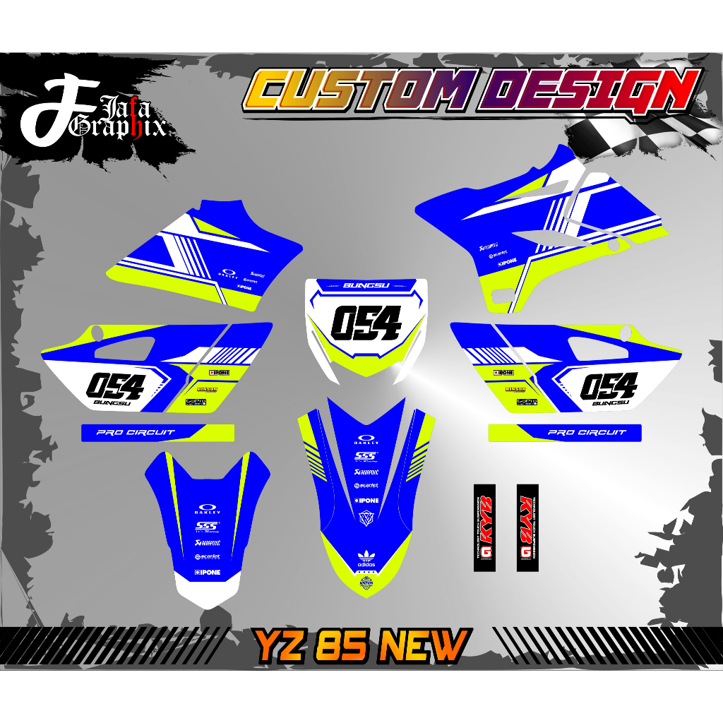 RBT Yamaha YZ 85 NEW FULL BODY DECAL STICKER/RTBT STICKER FREE CUSTOME ...