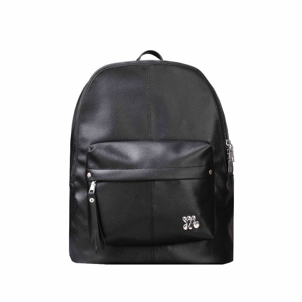 MAGIA Ruby Black Leather Backpack Women's Backpack | Shopee Malaysia