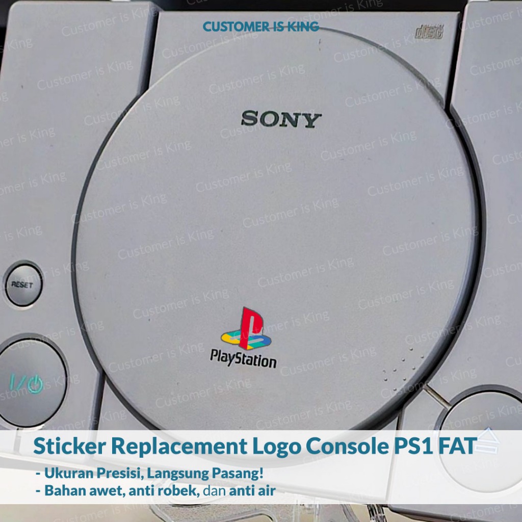 Logo Sticker Replacement Playstation 1 FAT Console PS1 Accessories ...