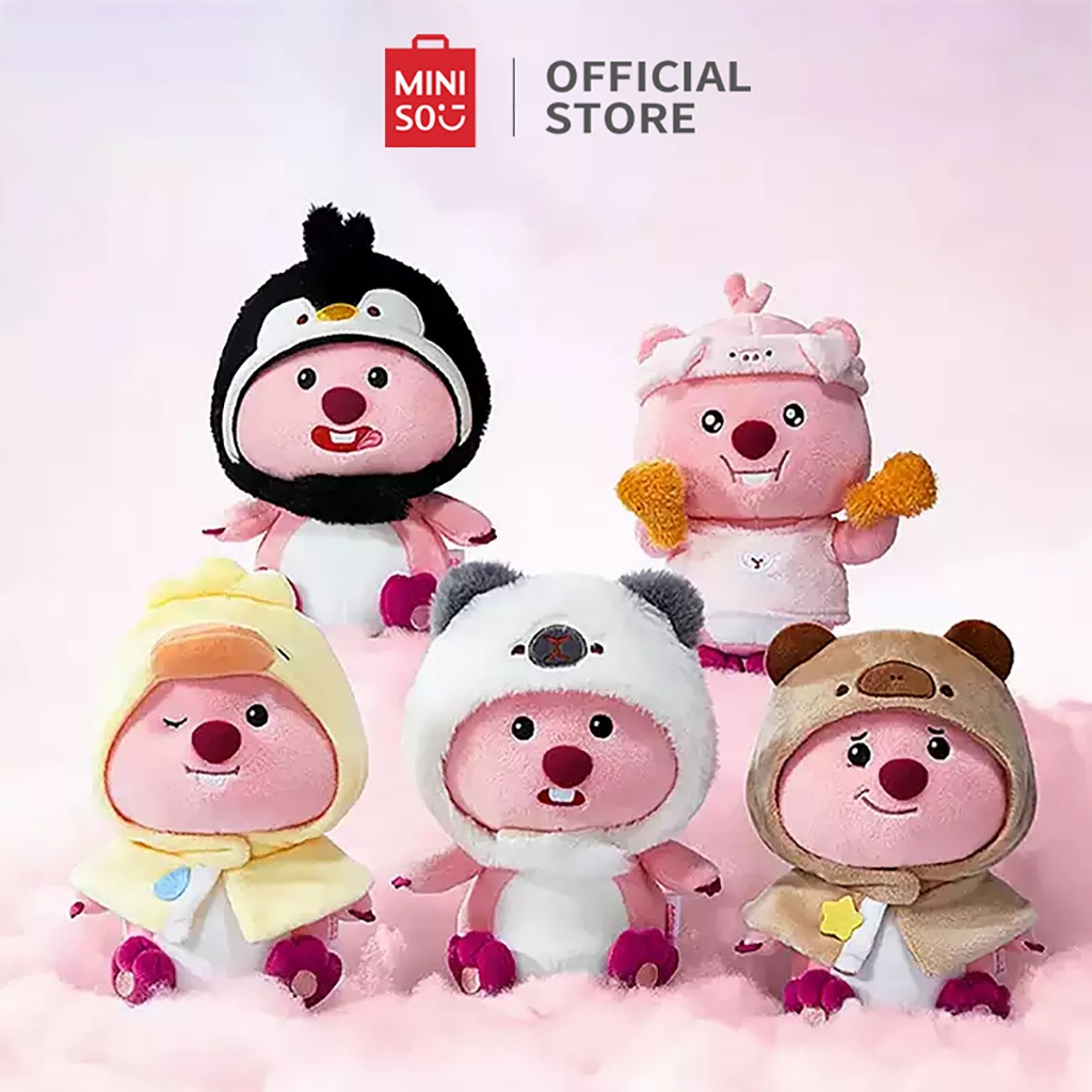 Miniso x Zanmang Loopy Collection 8in Plush Toy. Animal Cloak Plush Toy ...