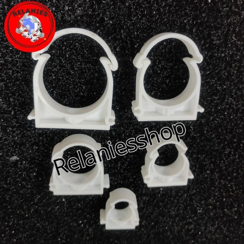 Conduit pipe clamp / clamp type o pvc pipe | Shopee Malaysia