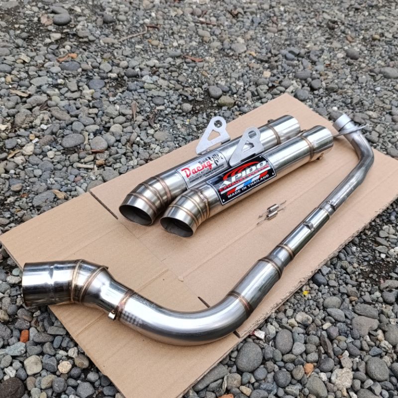 1set apido super open spec exhaust wave xrm smash 100 110 125 fury ...