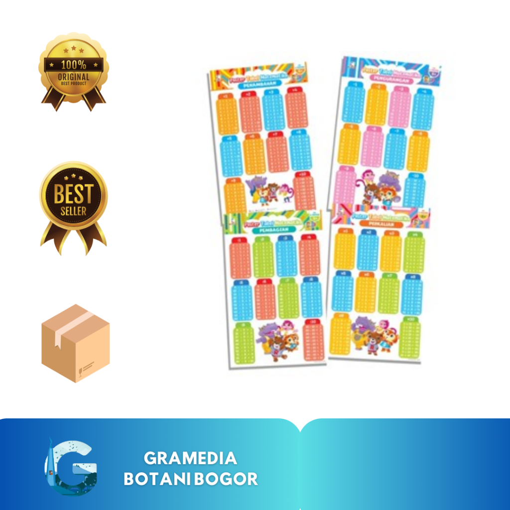 Gramedia Bogor - Opredo Redo & Friends Mathematics Table Poster ...