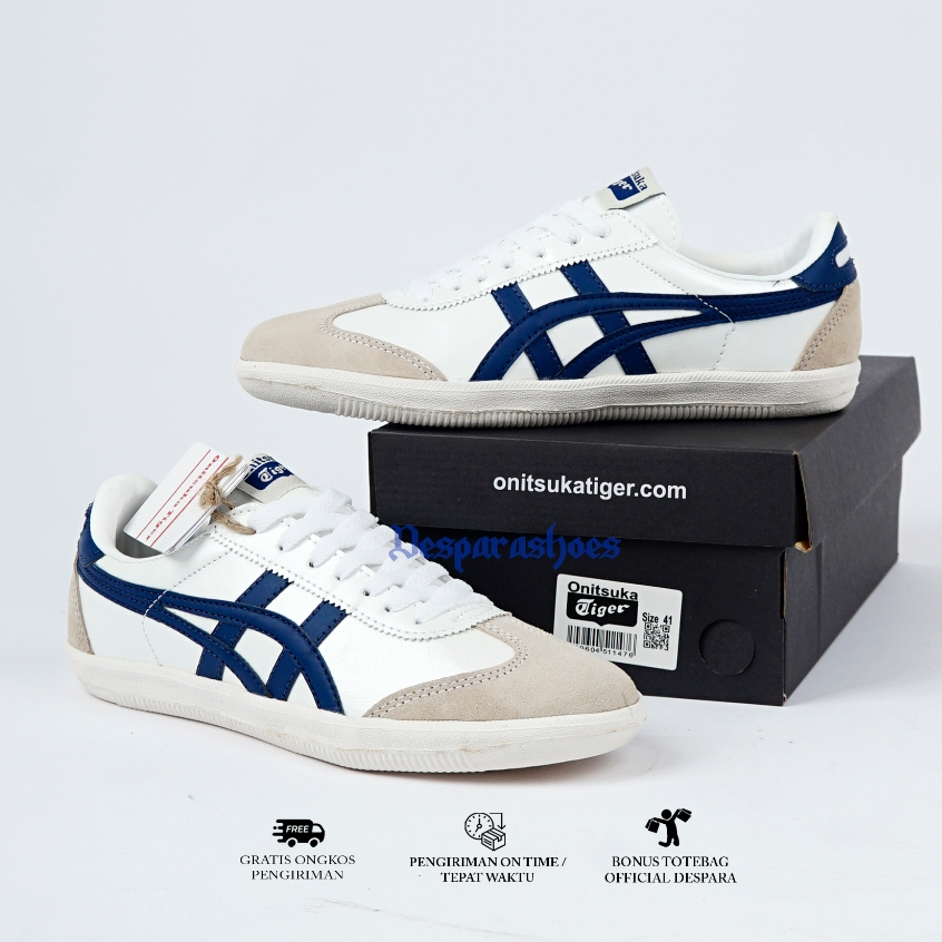 PUTIH LOKAL Tokuten Japanese Style Unisex Sneakers Shoes White Navy ...