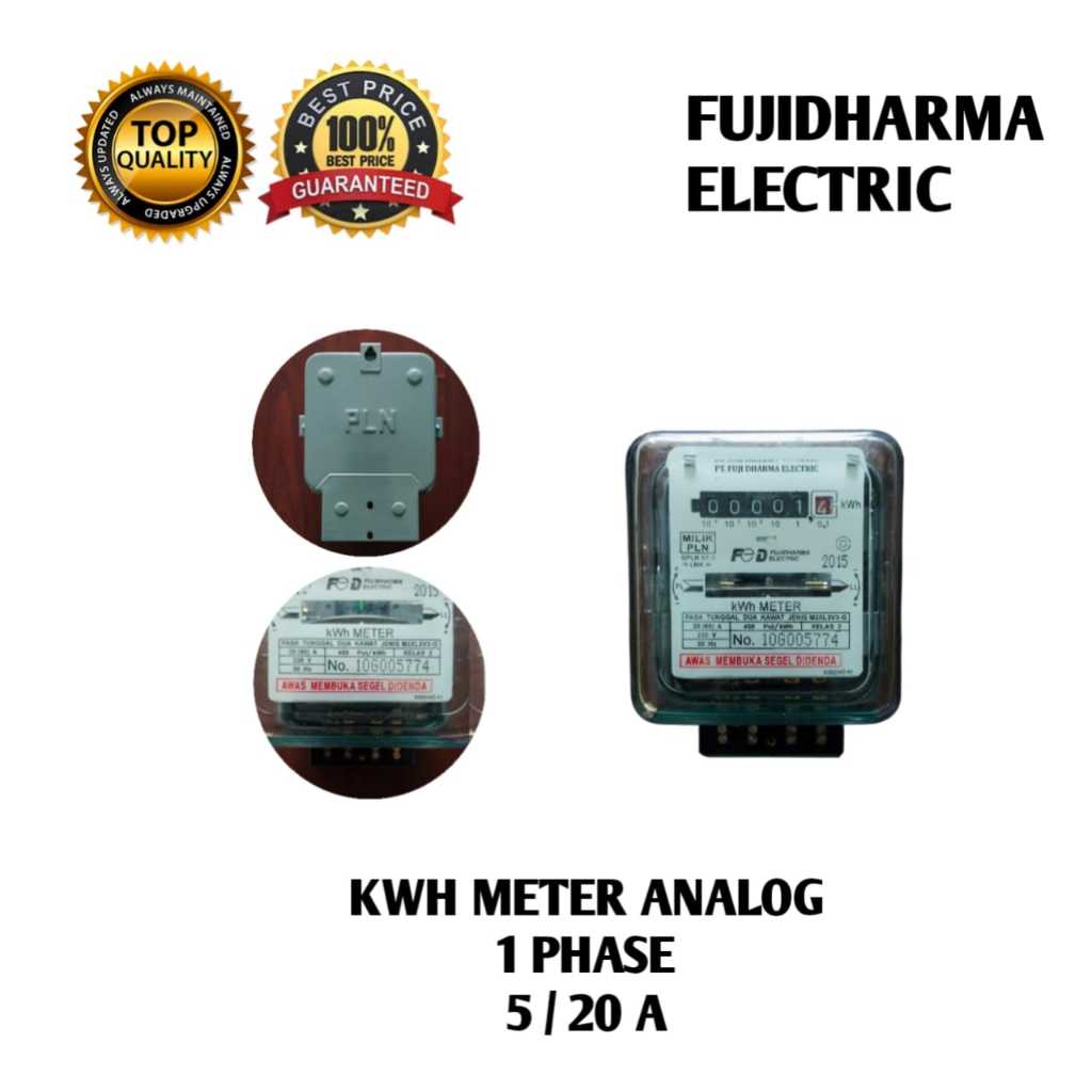 KWH METER 1 phase fuji dharma 5 20A KWH METER 1 PHASE FUJI DHARMA 5 20 ...