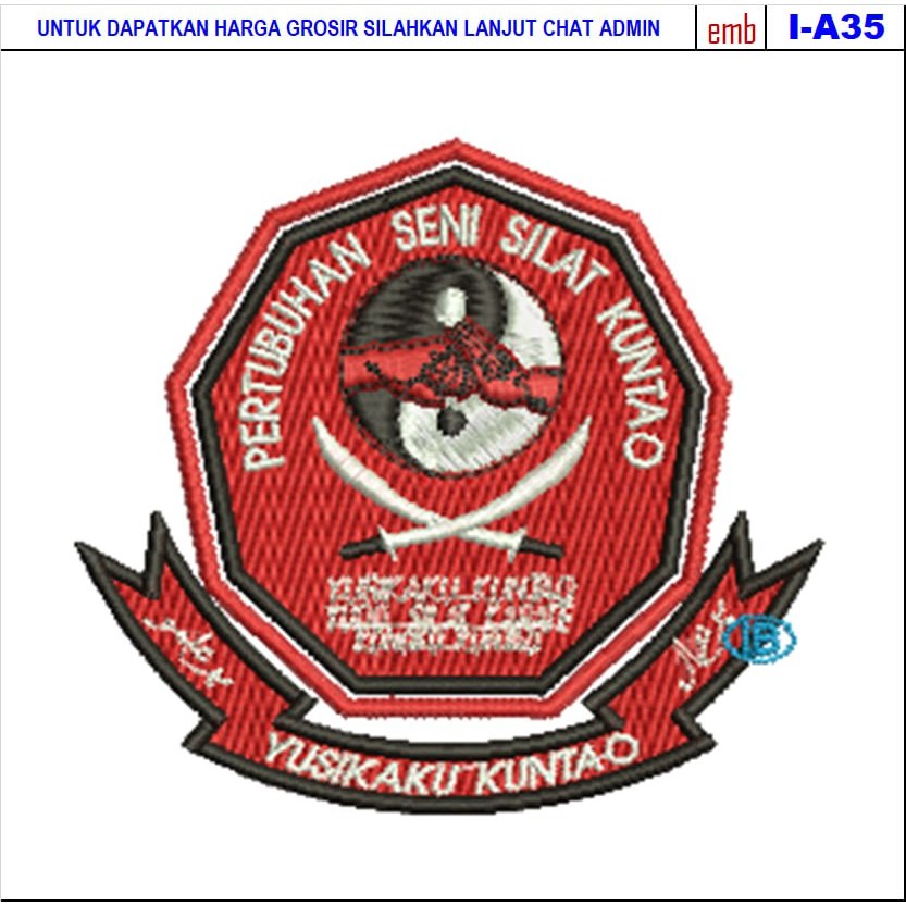 Logo BORDRI PATCH I-A35 ART GROWTH OF SILAT KUNTAO YUSIKAKU KUNTAO ...